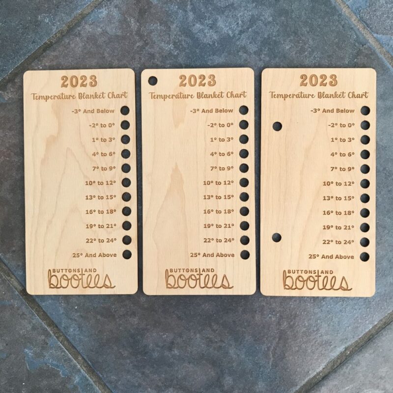 Personalised Temperature Blanket Chart - Viking Laser