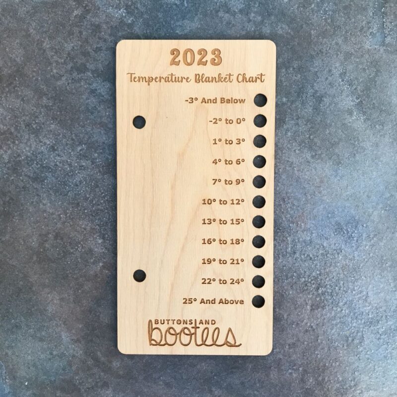 Personalised Temperature Blanket Chart - Viking Laser